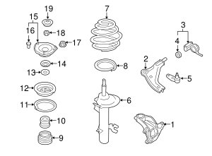 2012-2015 Mini Cooper Suspension Strut 31-31-6-855-360 ...