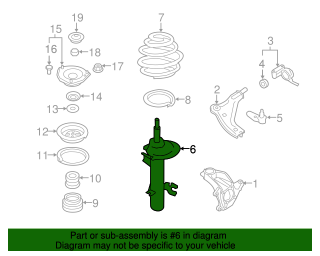 2012-2015 Mini Cooper Suspension Strut 31-31-6-855-360 ...