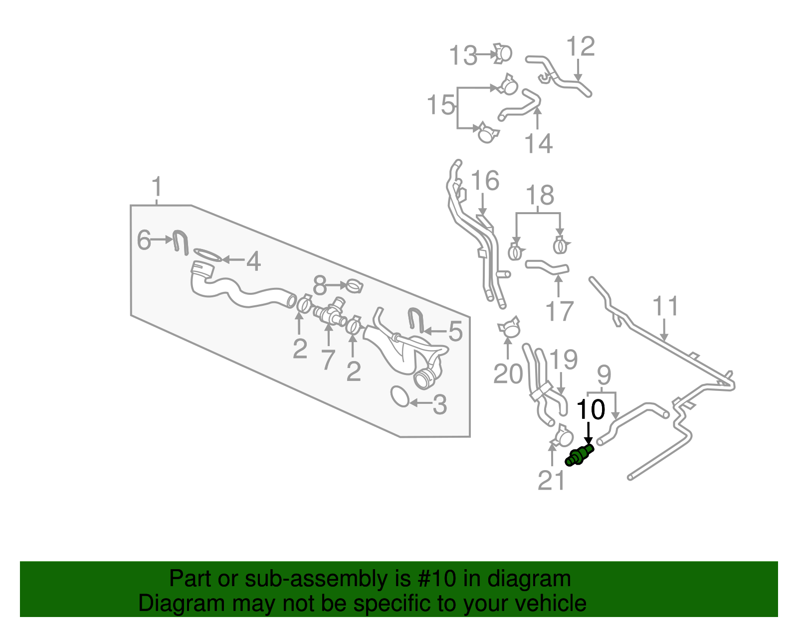 2006-2017 Volkswagen Thermostat 1K0-121-113-A | Retail Performance Auto ...