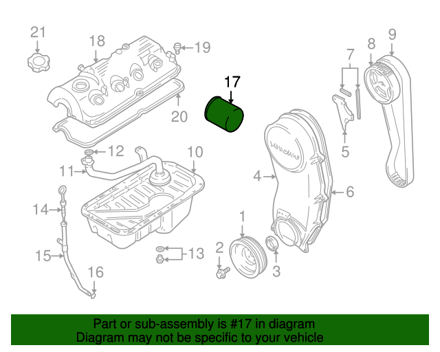 1985-2001 Chevrolet Oil Filter 25011520 | GMPartsDirect.com