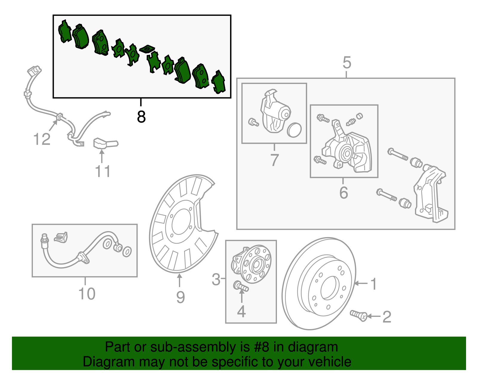 2017-2020 Acura MDX Brake Pads 43022-TZ5-A11 | OEM Parts Online