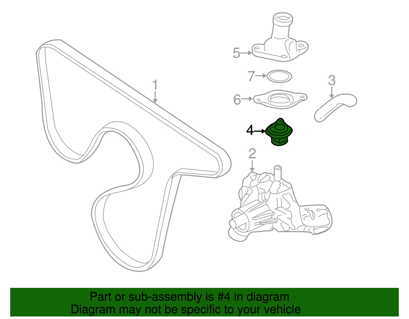 1987-1996 GM Engine Coolant Thermostat 10190925 GM | GMPartsDirect.com