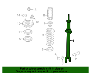 231-323-06-00 - Strut 2013-2020 Mercedes-Benz | Mercedes-Benz USA Parts