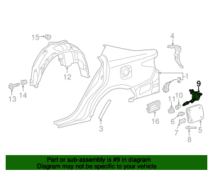 2013-2018 Lexus Lock Actuator 77030-33090 | OEM Parts Online