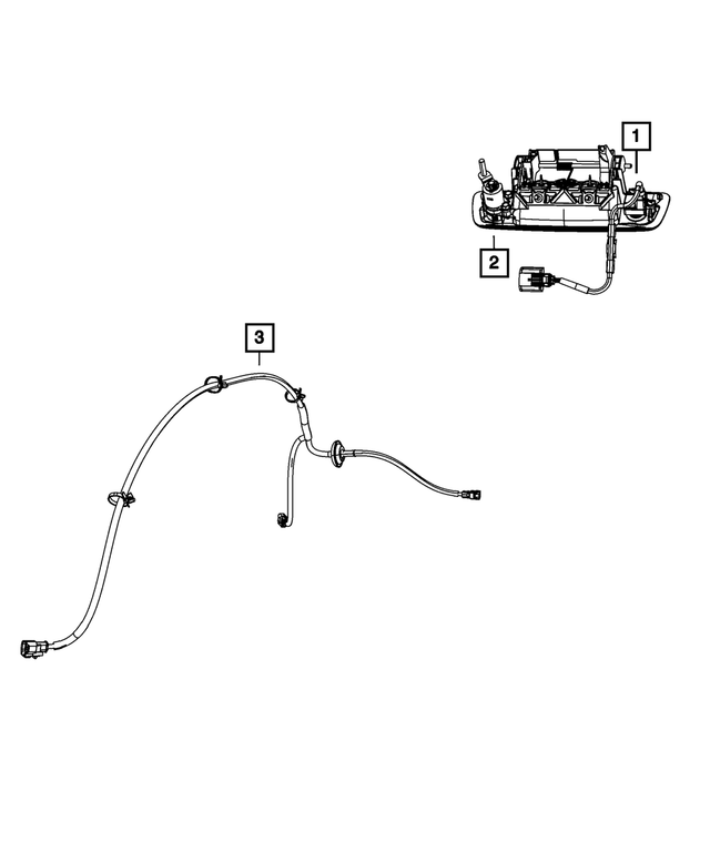 68309565AC - Tailgate Wiring - 2018 Ram 3500 | OEM Parts Quick