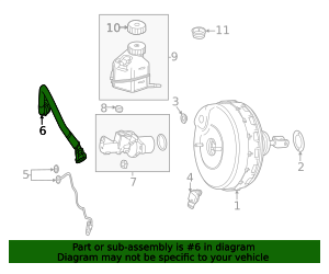 205-430-10-29 - Vacuum Hose 2020 Mercedes-Benz GLC 350e | Mercedes-Benz ...