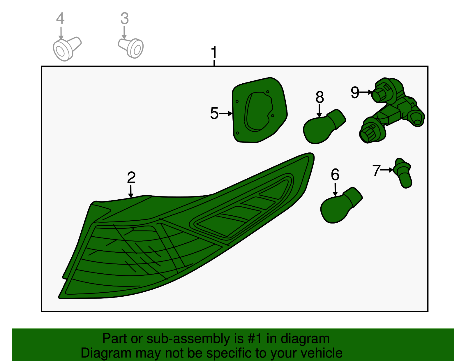 2014-2015 Kia Optima Tail Lamp Assembly 92401-2T620 | OEM Parts Online