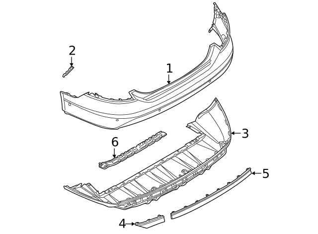2022-2024 Audi e-tron GT Bumper Cover Catch 4J3-807-740 | TascaParts.com