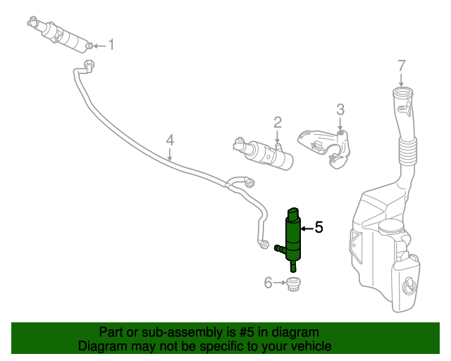2010-2020 Mercedes-Benz Headlight Washer Pump 204-869-00-21 ...