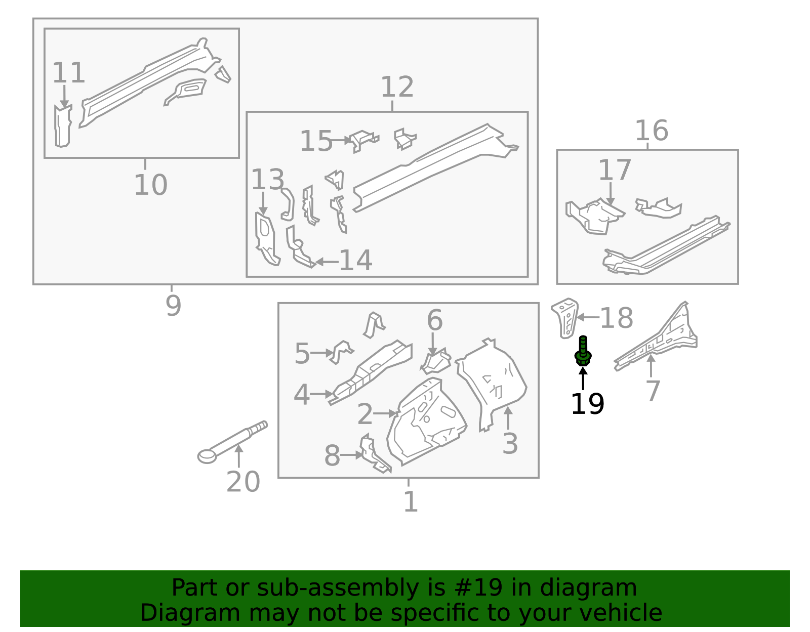 2012-2021 Subaru Protector Bolt 901000392 | Subaru Parts Store