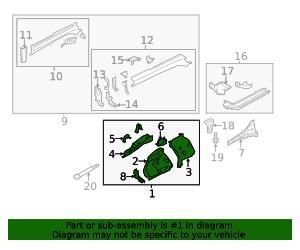 2015-2021 Subaru Apron Assembly 51609VA0009P | Subaru Parts Store