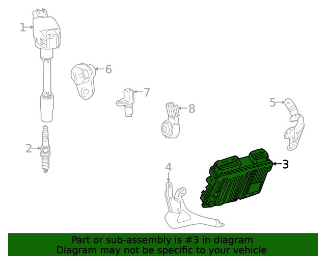 89661-4D151 - Computer Engine Con - Sparks Parts