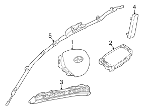 2017-2019 Infiniti QX30 Driver Inflator Module 98510-5DC0A | INFINITI ...