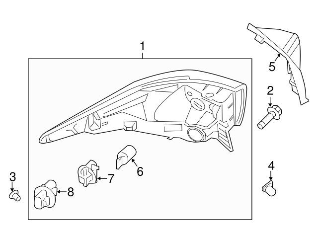 2016-2020 Infiniti QX60 Tail Lamp Assembly 26550-9NC0A | OEM Parts Online