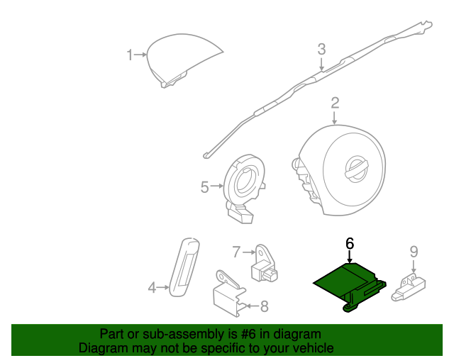 K8820-9KE0A - Sdm Module - 2015 Nissan Versa | World OEM Parts Nissan
