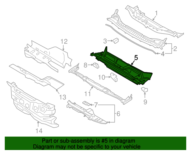 F2GZ-5801610-F - Dash Panel 2015-2024 Ford Edge | Ford OEM Parts Direct