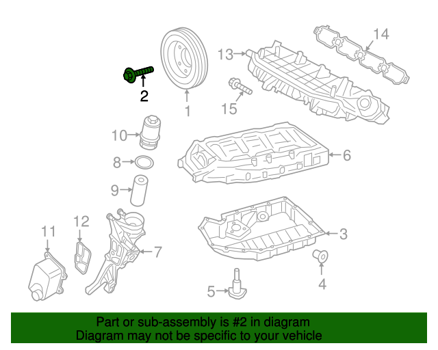 2017-2024 Porsche Macan Vibration Damper Bolt PAF-009-475 | Porsche Marin