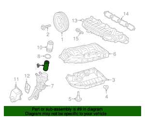 2017-2024 Porsche Macan Oil Filter 958-115-562-01 | OEM Parts Online