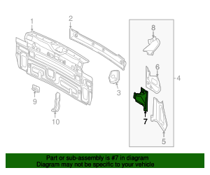 5N0-813-391 - Rear Body Panel Extension 2009-2018 Volkswagen ...