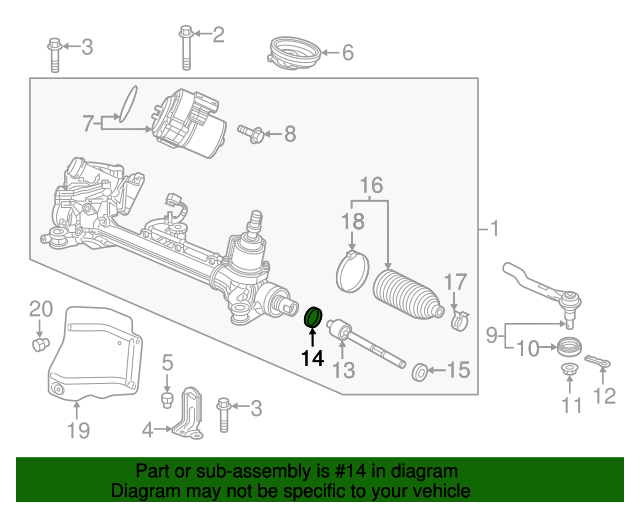 2018-2021 Honda Odyssey Spacer 53537-T6N-A01 | Buy Honda Part
