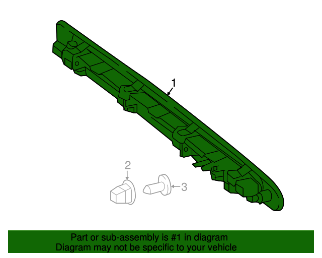 2016-2023 Mercedes-Benz Metris High Mount Lamp 447-906-29-00 | MB Parts ...