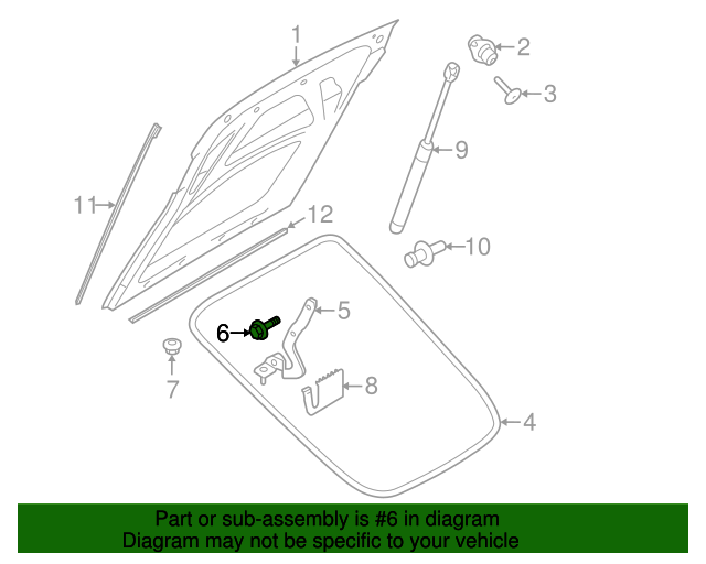 2008-2024 Audi Rail End Bolt WHT-000-880 | OEM Parts Online