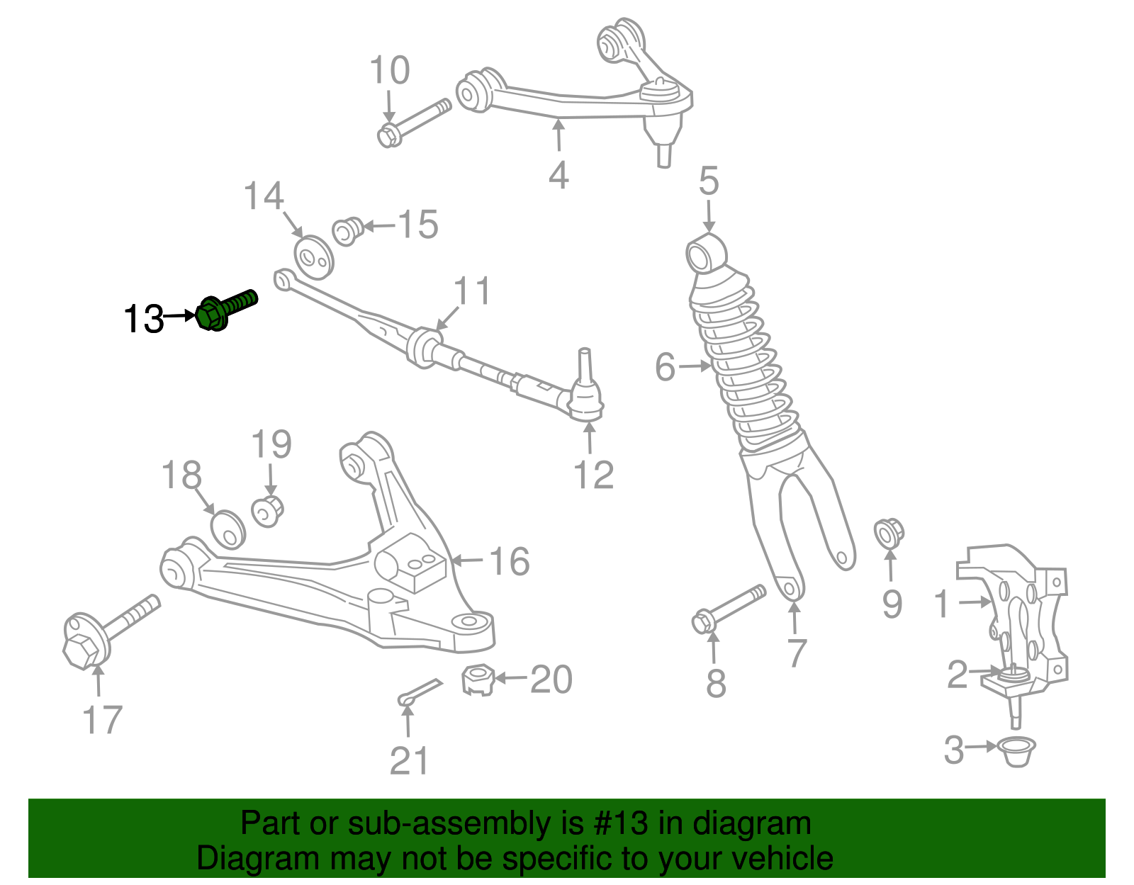2013-2020 Mopar Link Rod Rear Bolt 06510186AA | Mopar Parts Canada