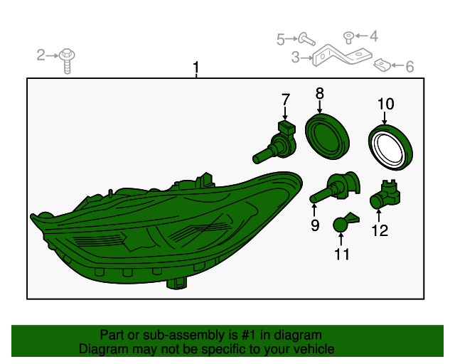 2017-2020 Ford Headlamp Assembly HS7Z-13008-H | OEM Parts Online
