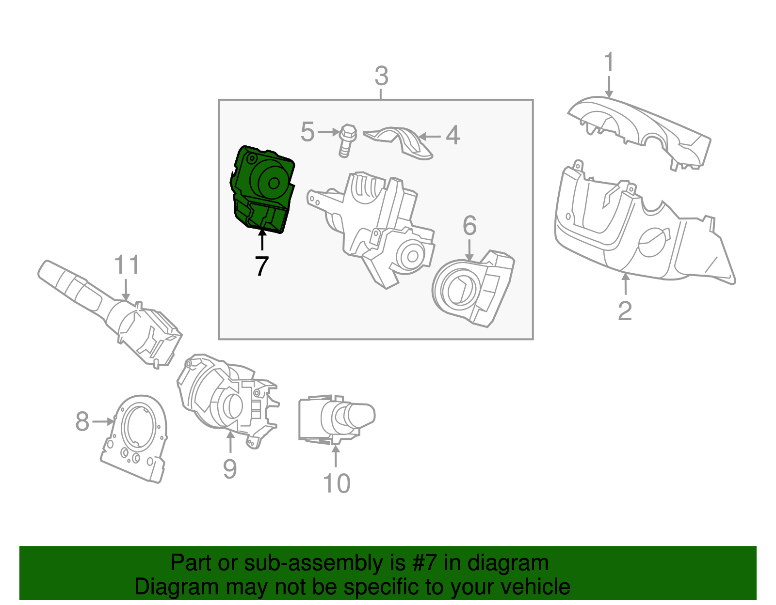 2012-2013 Honda Civic Ignition Switch 35130-TR0-A11 | Retail ...
