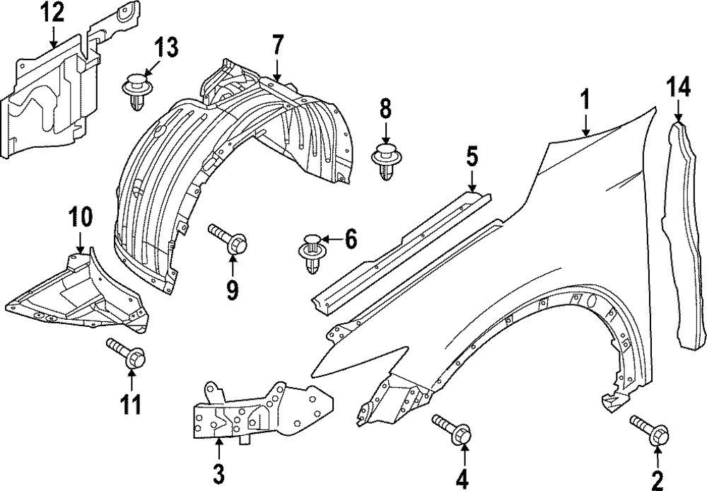 2023-2025 Mazda CX-50 Fender VA40-52-211 | OEM Parts Online