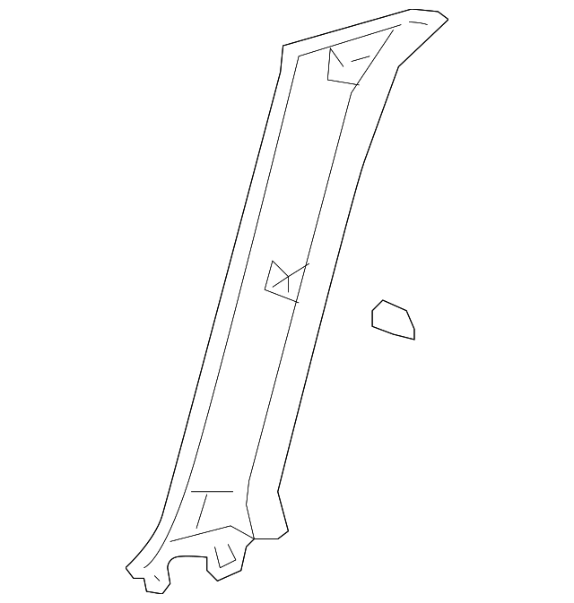 2004-2006 Scion xB Windshield Pillar Trim 62212-52110-B0 | Toyota Parts ...