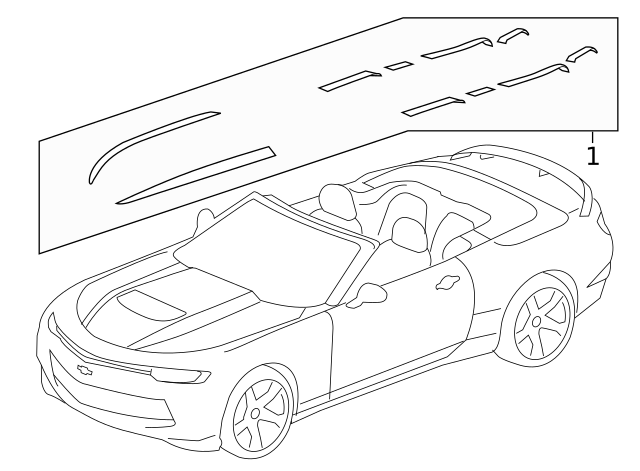 84356655 GM Hood Decal | GM Parts Store