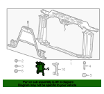 25804175 - Passenger Side Hood Stop Bumper Bracket 2007-2014 GM ...