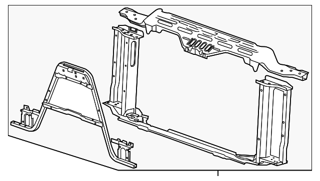 2011-2014 GM Radiator Support 22825905 GM | GMPartsDirect.com