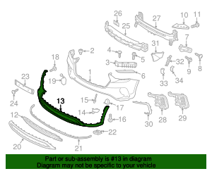 2017-2019 Hyundai Lower Cover 86512-B8AA0 | HyundaiParts.Online
