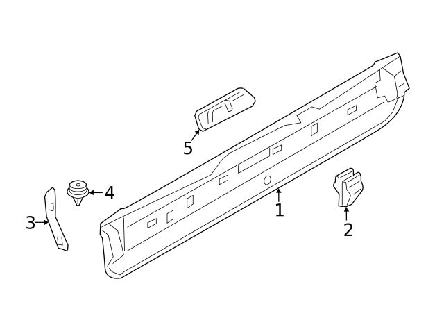 51-49-7-497-552 - Lower Gate Trim - 2019-2023 BMW | Buy BMW Parts Now