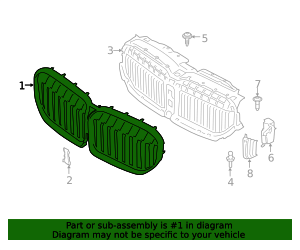 51-13-8-096-133 - Grille 2020-2022 BMW | AutoNationParts.com