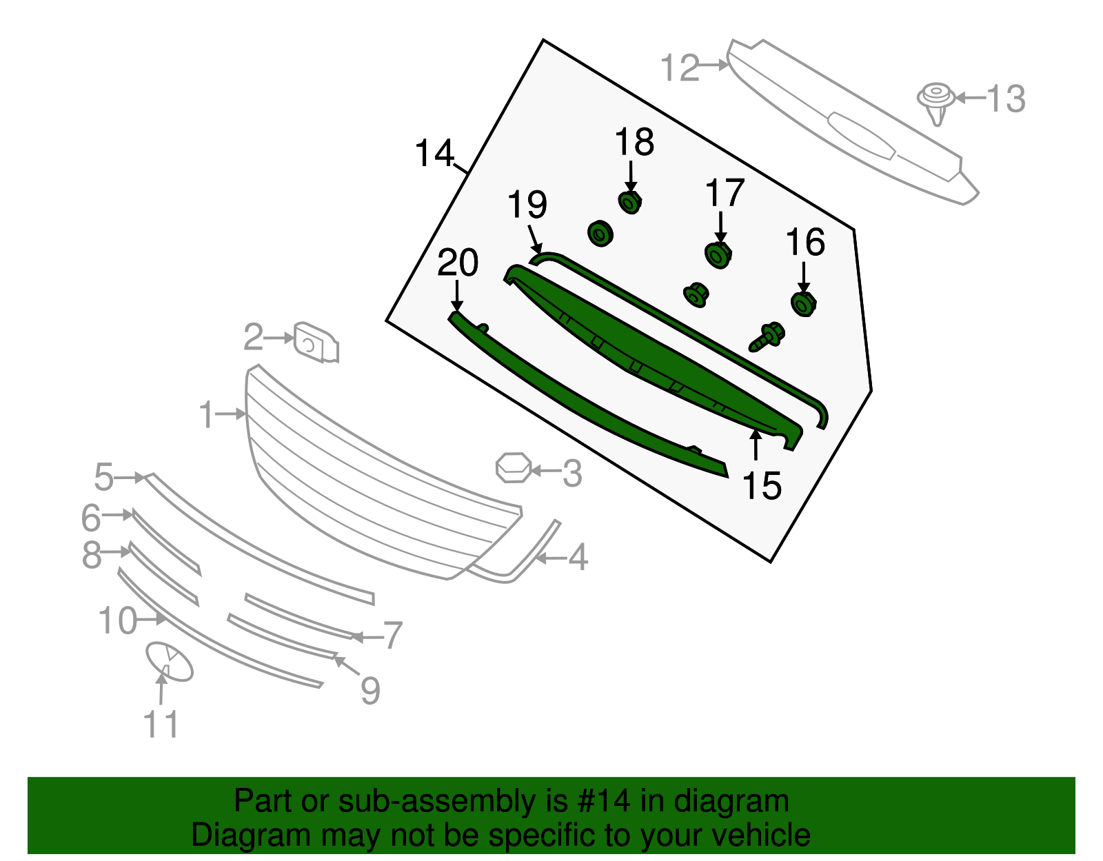 86355-3L500 - Molding Assembly - 2009 2010 Hyundai Azera | World OEM ...