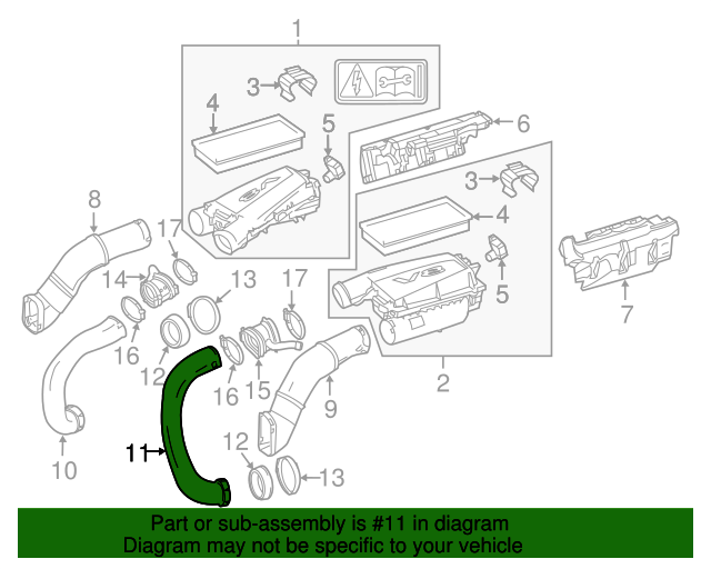 278-094-09-97 - Intake Hose 2011-2019 Mercedes-Benz | Mercedes-Benz USA ...