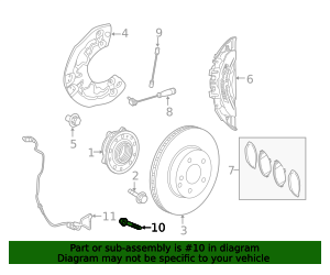 213-540-97-34 - ABS Wheel Speed Sensor 2018 Mercedes-Benz E 63 AMG ...