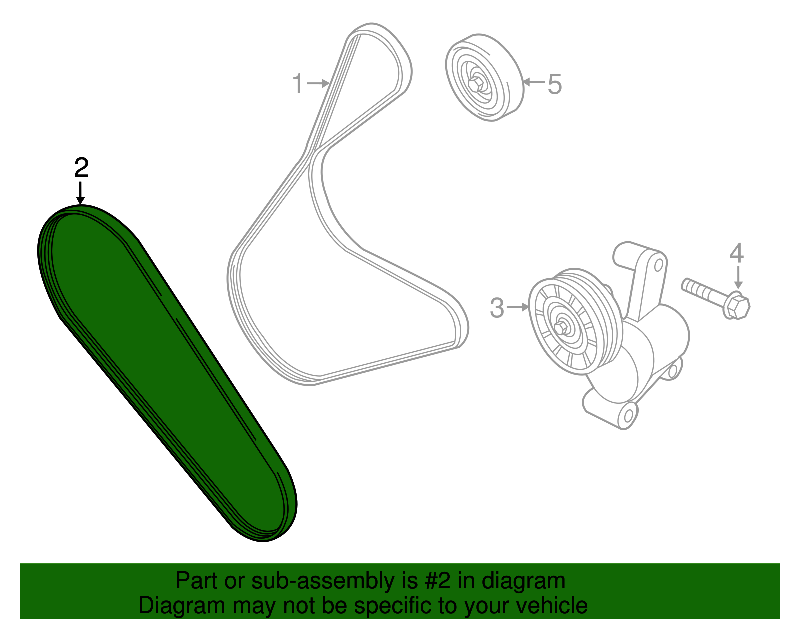 DA8Z-8620-A - High-Quality AC Belt for 2013-2020 Ford | AutoNation Parts