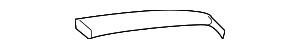 75554-0E040 - Drip Molding - 2008-2013 Toyota Highlander | OEM Genuine ...