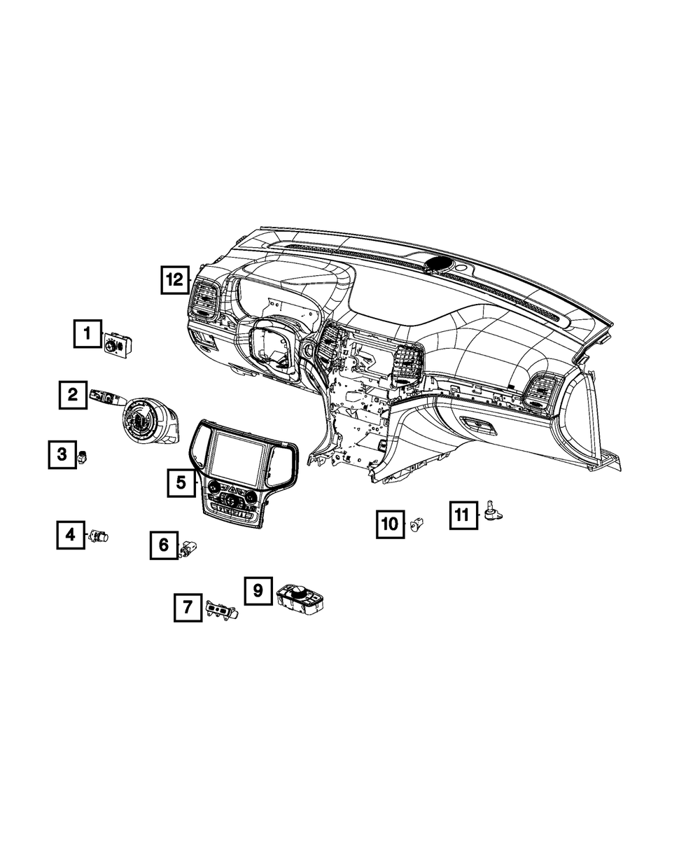 2014-2022 Jeep Transfer Case Switch 68258737AA | Mopar eStore
