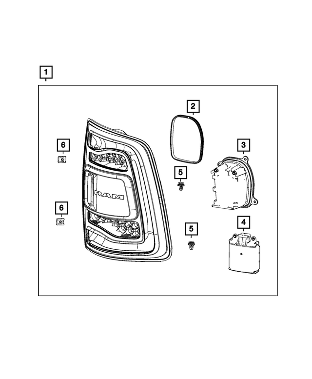 2020-2023 Ram Blind Spot Detection Module 68548895AA | Mopar Estores