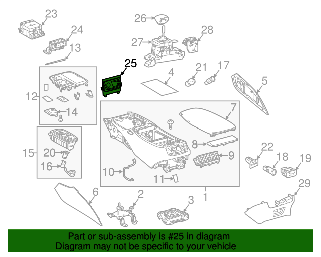 2018-2023 Lexus Console Trim Panel 58919-50150 | OEM Parts Online