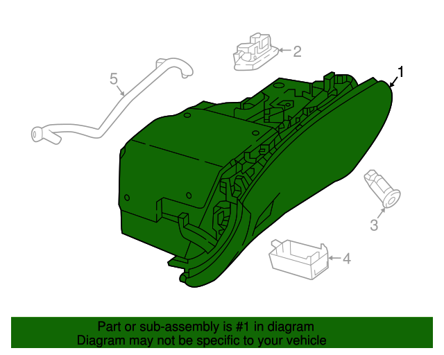 238-680-35-00-8U30 - Glove Box Assembly 2018-2023 Mercedes-Benz ...