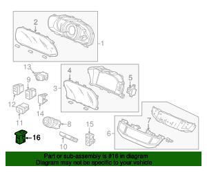 OEM 2016-2017 Honda Accord Sunlight Sensor 39860-TX4-A51 | Honda ...