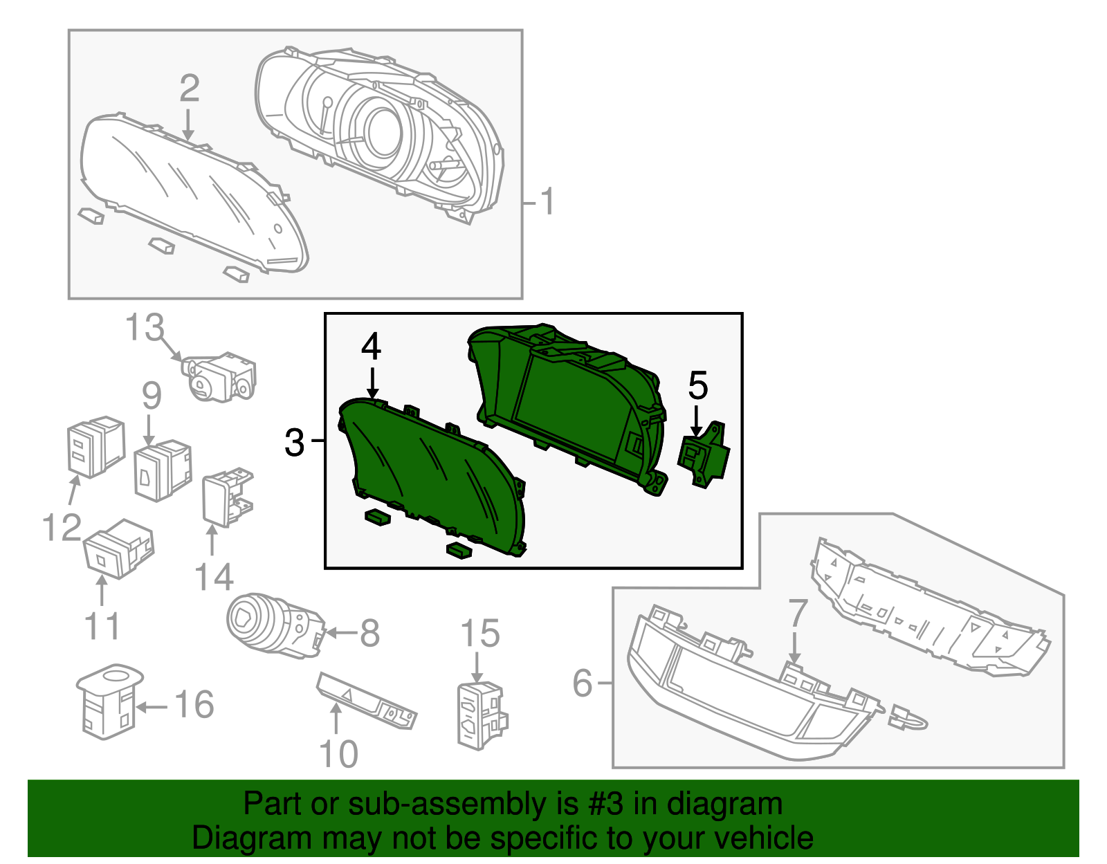 78100-T2G-A53 - 2014-2017 Honda Accord - Meter Assembly Combination ...