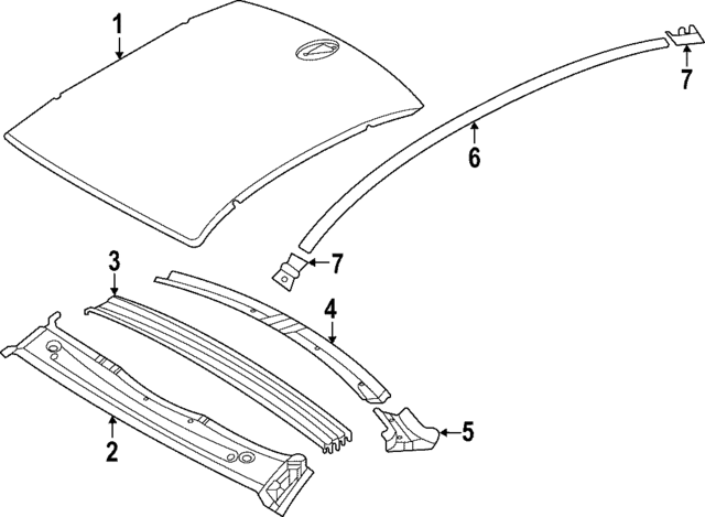 Genuine BMW 51-13-7-931-181 | Roof Molding | FREE Shipping on Most ...