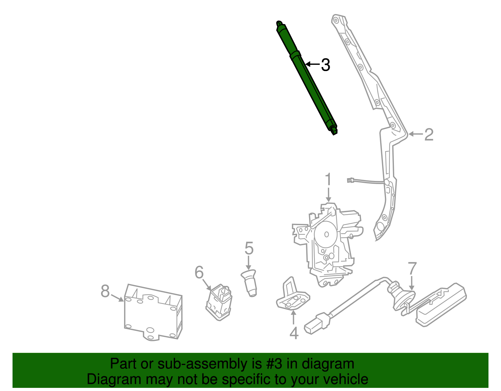 2013-2015 Infiniti Strut Cylinder 90560-3JA0D | Infiniti Parts Online